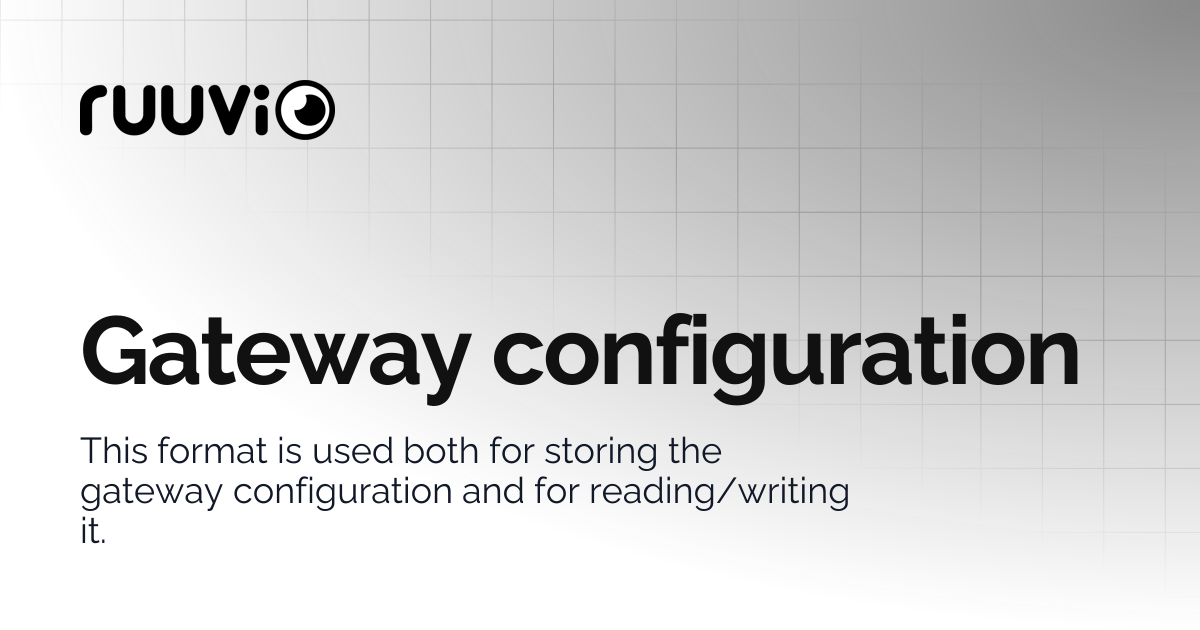 Gateway configuration | docs
